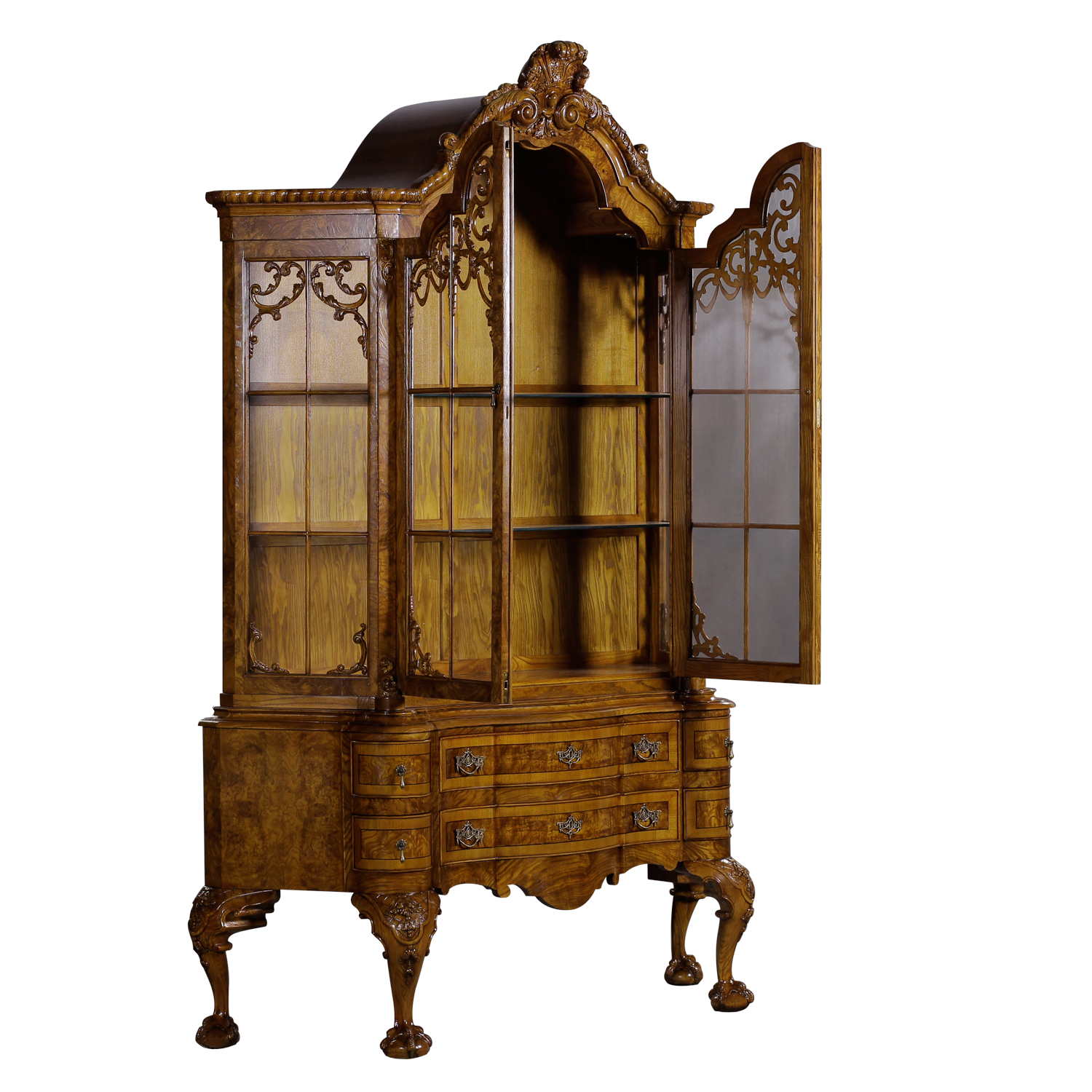 DISPLAY CABINET WITH LIGHT BALL AND CLAW - Jansen Furniture