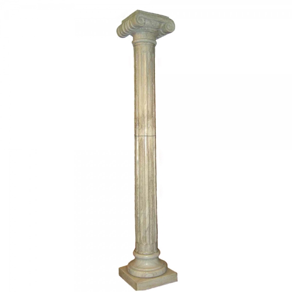 Fluted Column Grey Marble - Jansen Furniture
